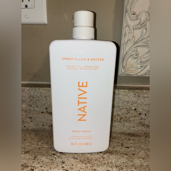 Native | Bath & Body | New Native Body Wash Sweet Peach Nectar | Poshmark